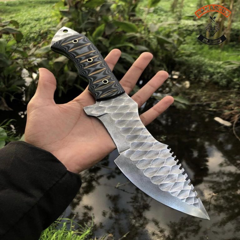 Handmade Forged Tracker Knife | Blade for Hunting & Camping